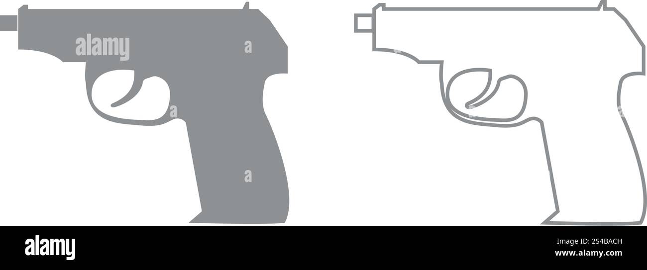 Hand gun icon Stock Vector Image & Art - Alamy