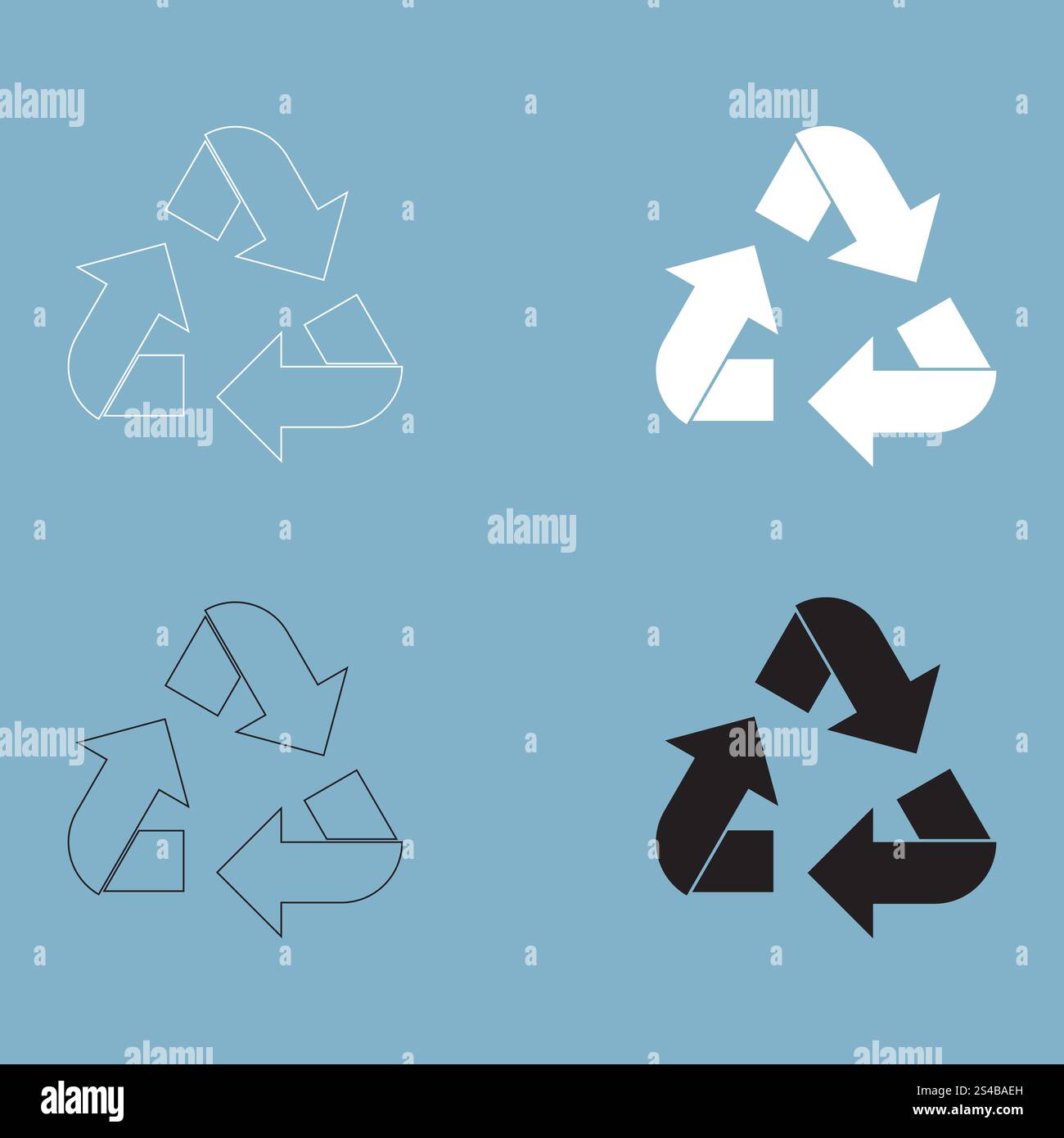 Recycling arrows in a circle icon .. Recycling arrows icon Stock Vector ...