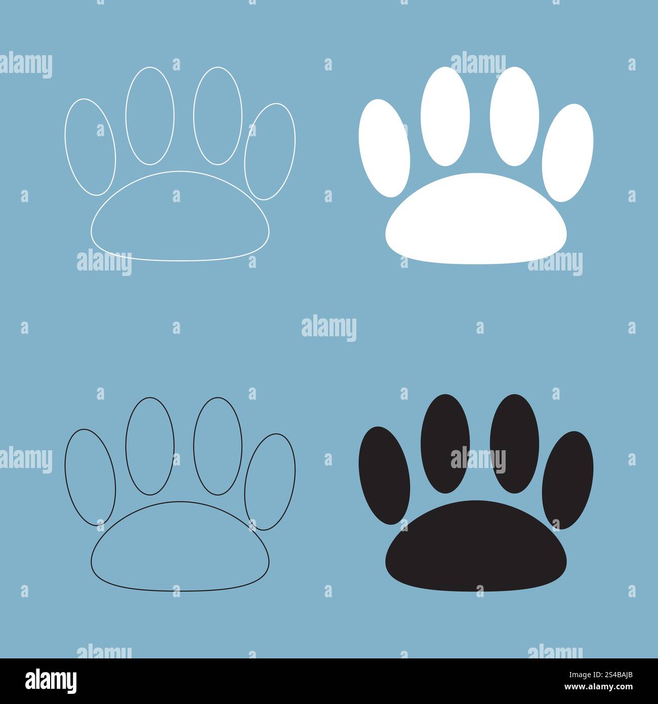 Animal footprint icon .. Animal footprint icon Stock Vector Image & Art ...