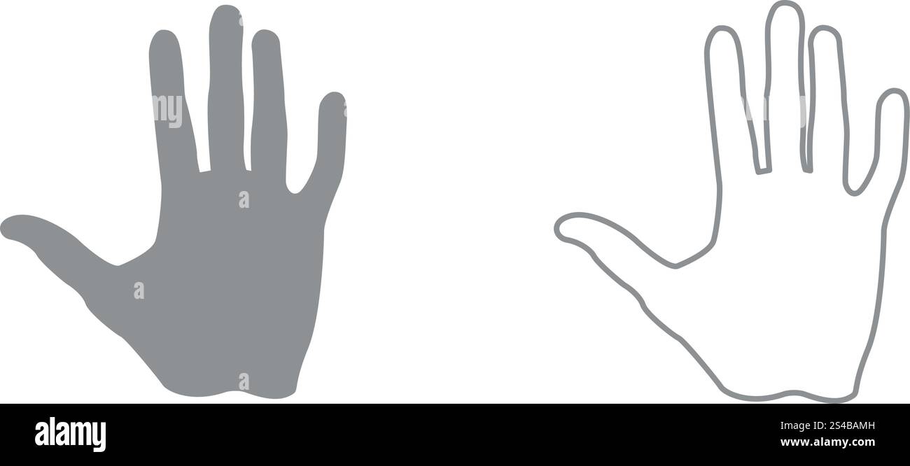 Human hand icon Stock Vector Image & Art - Alamy