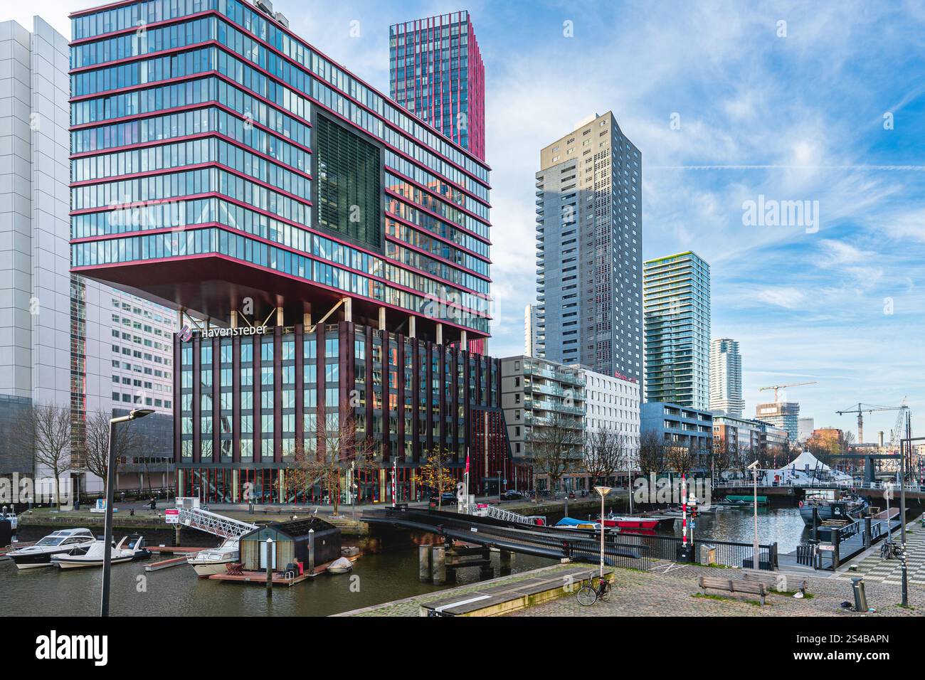 December1, 2024. Rotterdam, Netherlands. Beautiful modern architecture ...