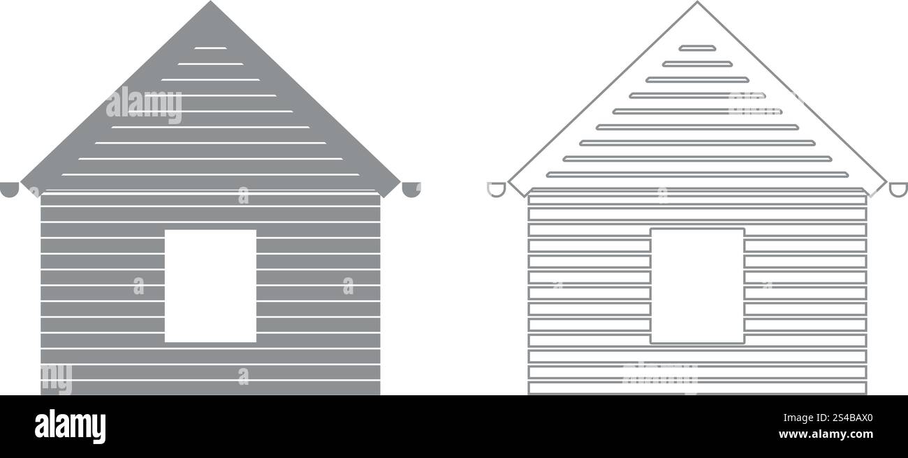 Siding front set icon Stock Vector Image & Art - Alamy