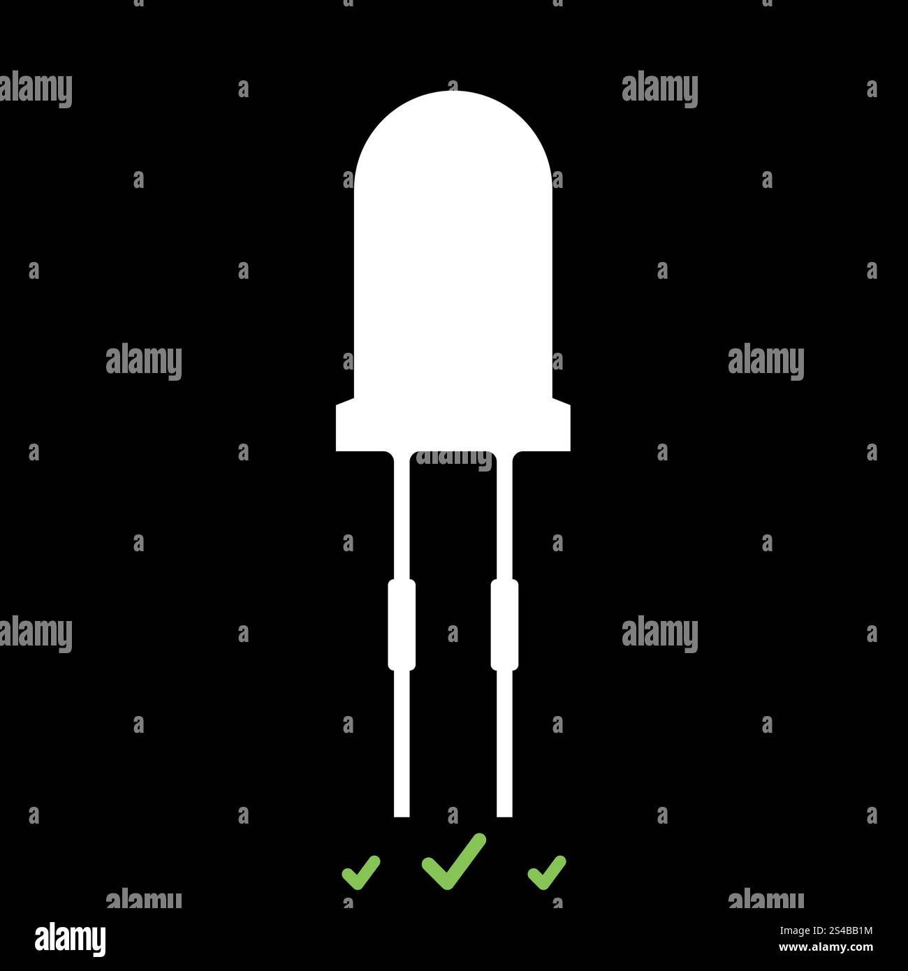 Light diode it is white icon .. Light diode it is white icon . Flat ...