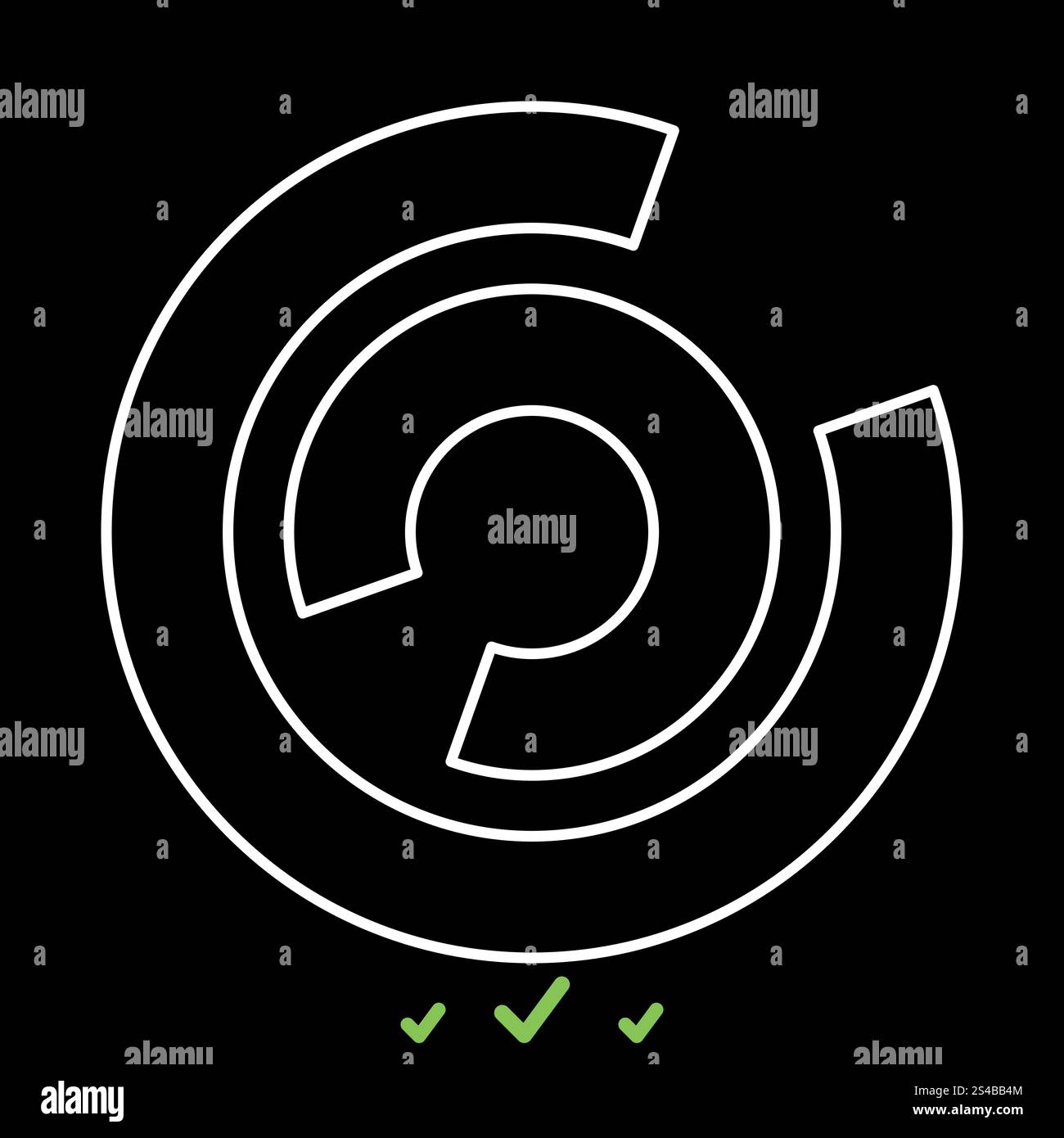 Status flat white color Stock Vector Images - Alamy