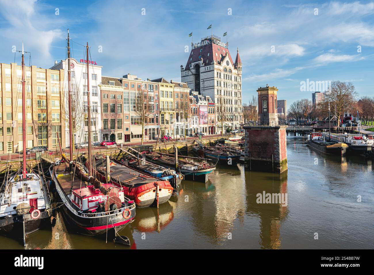 December 1, 2024. Rotterdam, Netherlands. Skyline of Rotterdam, With ...