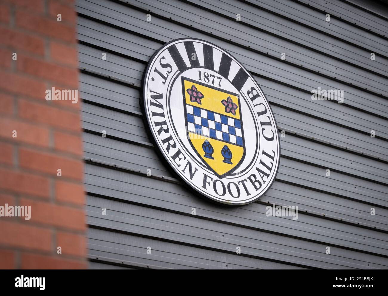 PAISLEY, SCOTLAND - JANUARY 11: A general view of the St Mirren Stadium ...
