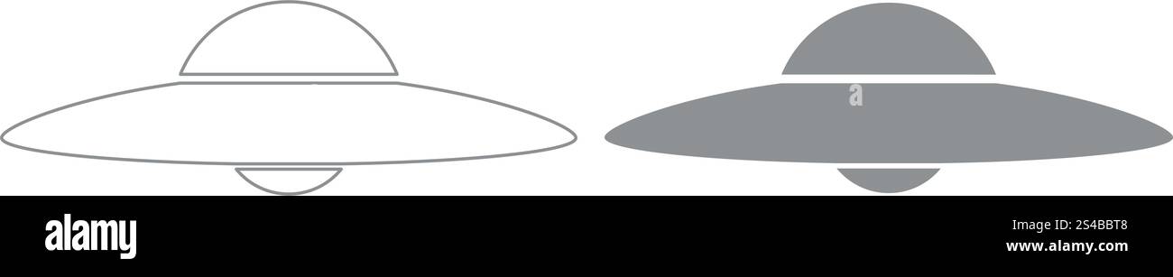 UFO. Flying saucer icon Stock Vector Image & Art - Alamy