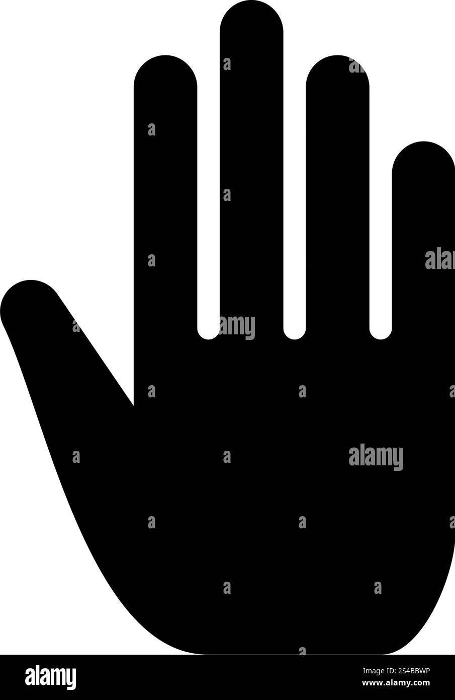 Open human hand black icon Stock Vector Image & Art - Alamy