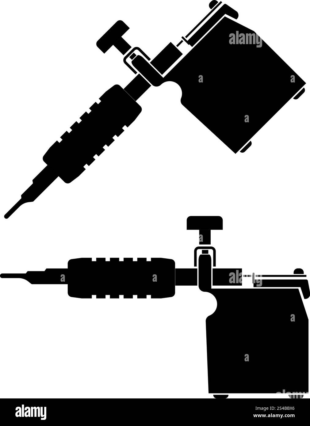 Tattoo machines black icon Stock Vector Image & Art - Alamy