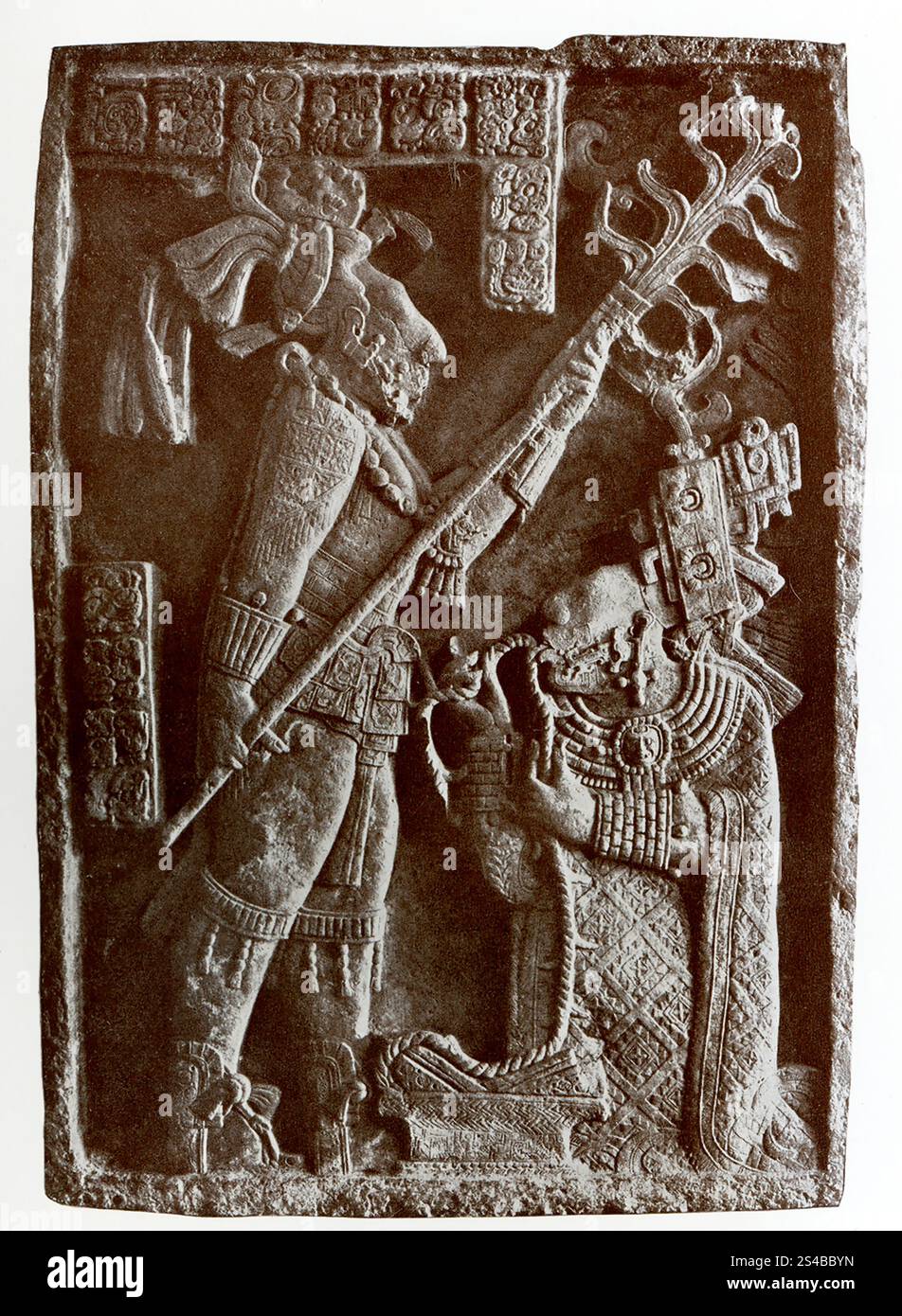 The 1924 caption reads: “Representation of a Blood-letting ceremony ...