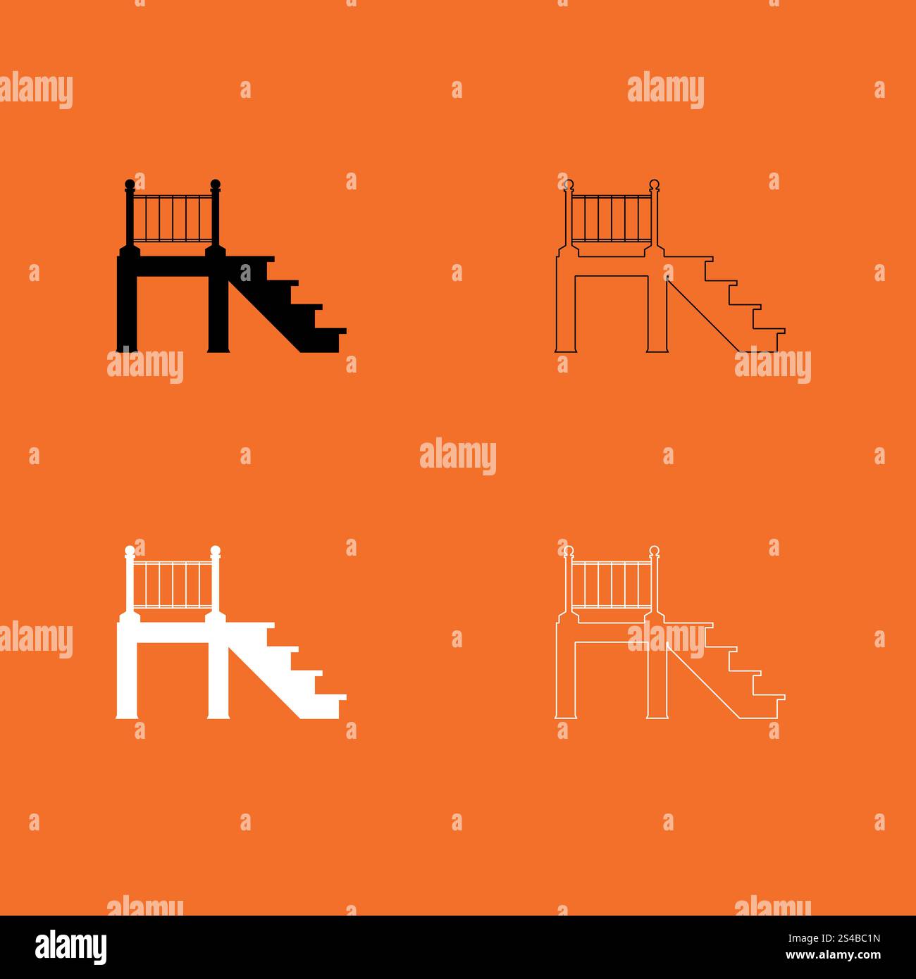 Porch set icon Stock Vector Image & Art - Alamy