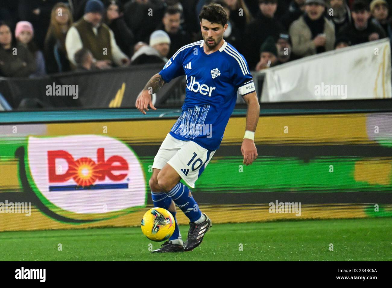 Rome, Italy. 10th Jan, 2025. Patrick Cutrone of Como seen in action during the Serie A match ...