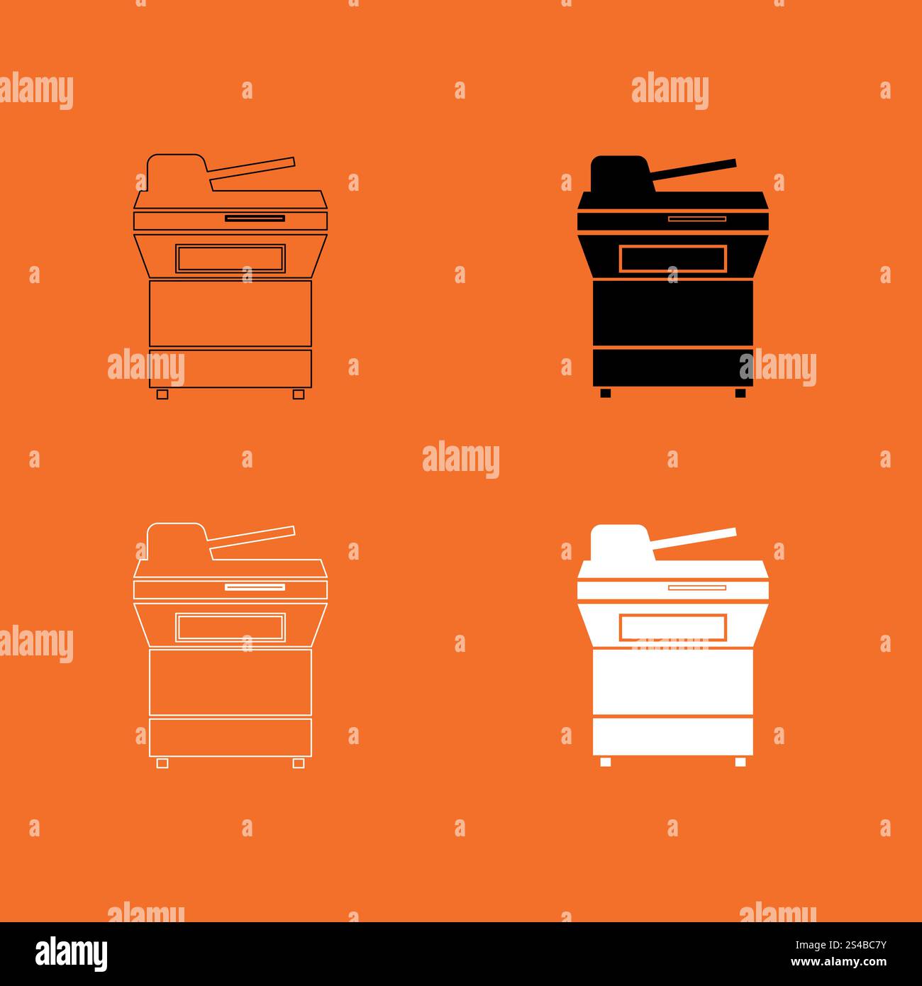 Multifunction printer or automatic copier icon Stock Vector Image & Art - Alamy