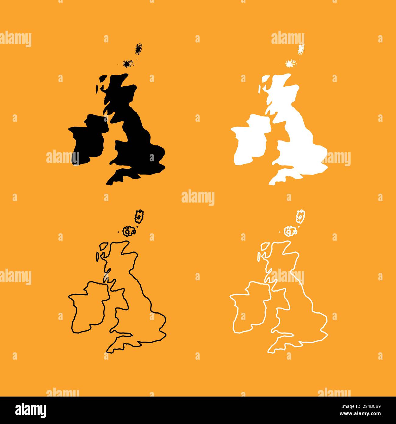 Map of united kingdom hi-res stock photography and images - Alamy