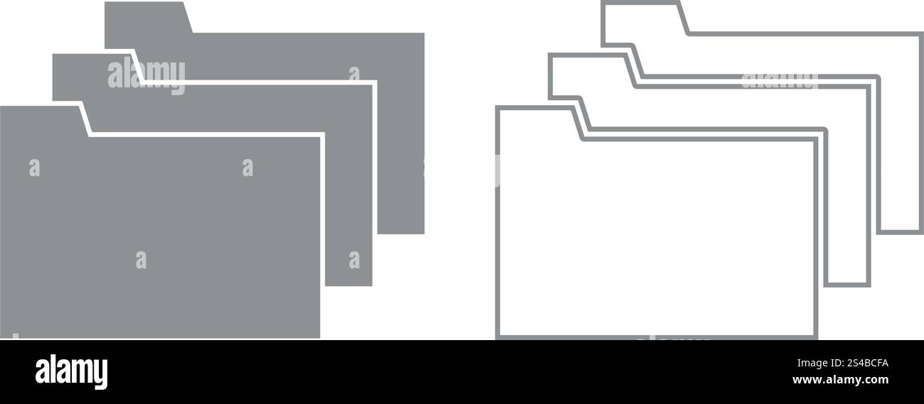 Folders icon Stock Vector Image & Art - Alamy