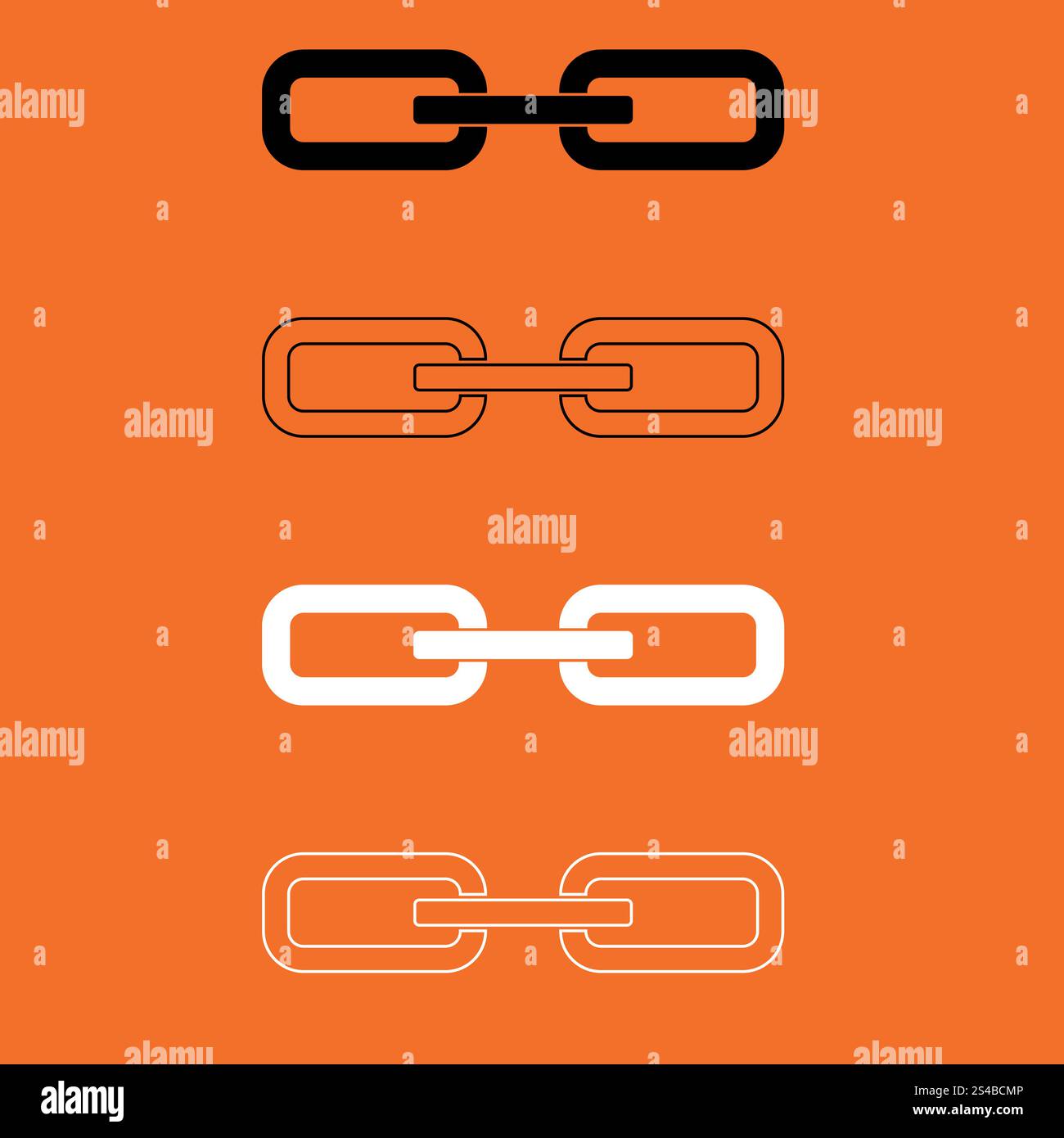 Chain link set icon Stock Vector Image & Art - Alamy