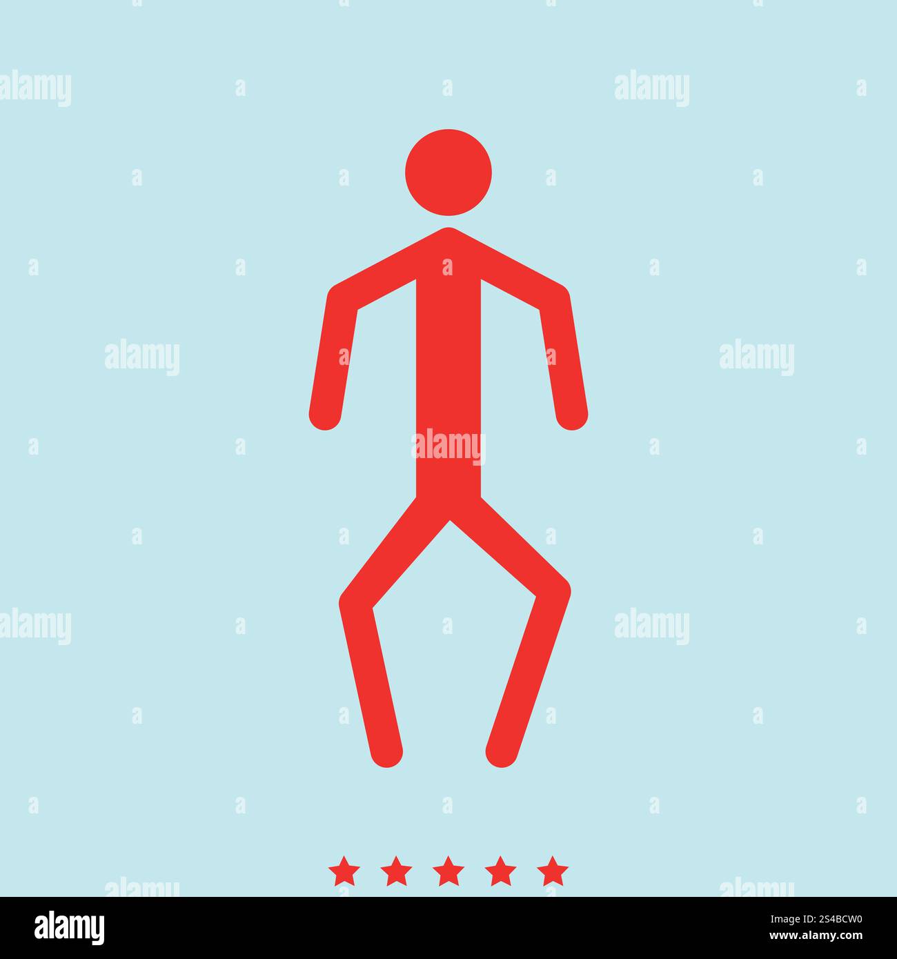 A man with crooked legs icon .. A man with crooked legs icon Stock ...