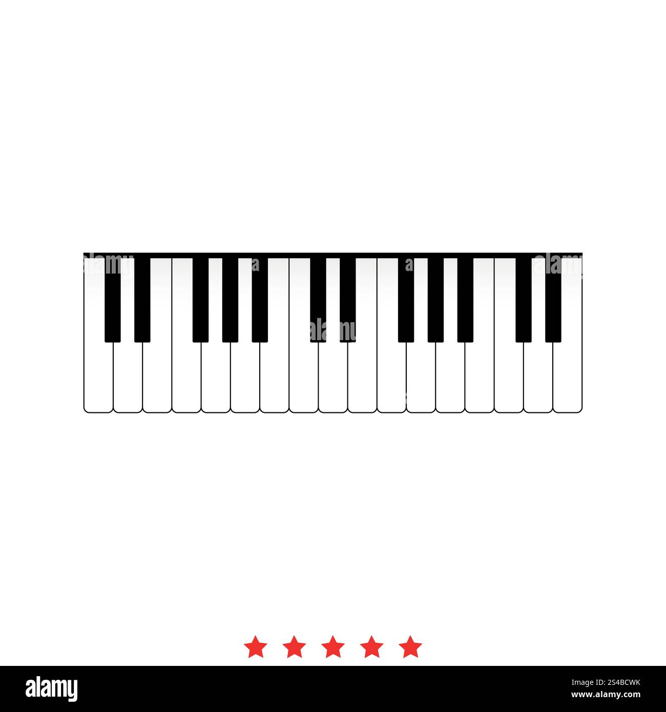 Piano keys icon Stock Vector Image & Art - Alamy