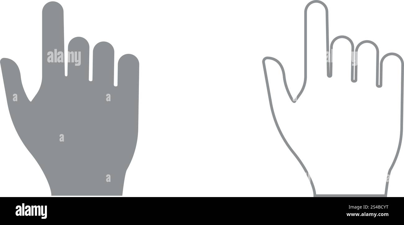 Pointing hand icon Stock Vector Image & Art - Alamy