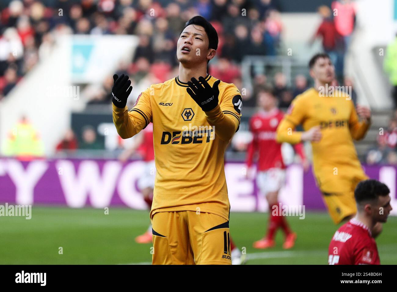 Bristol, UK. 11th Jan, 2025. Hwang Hee-Chan of Wolverhampton Wanderers ...