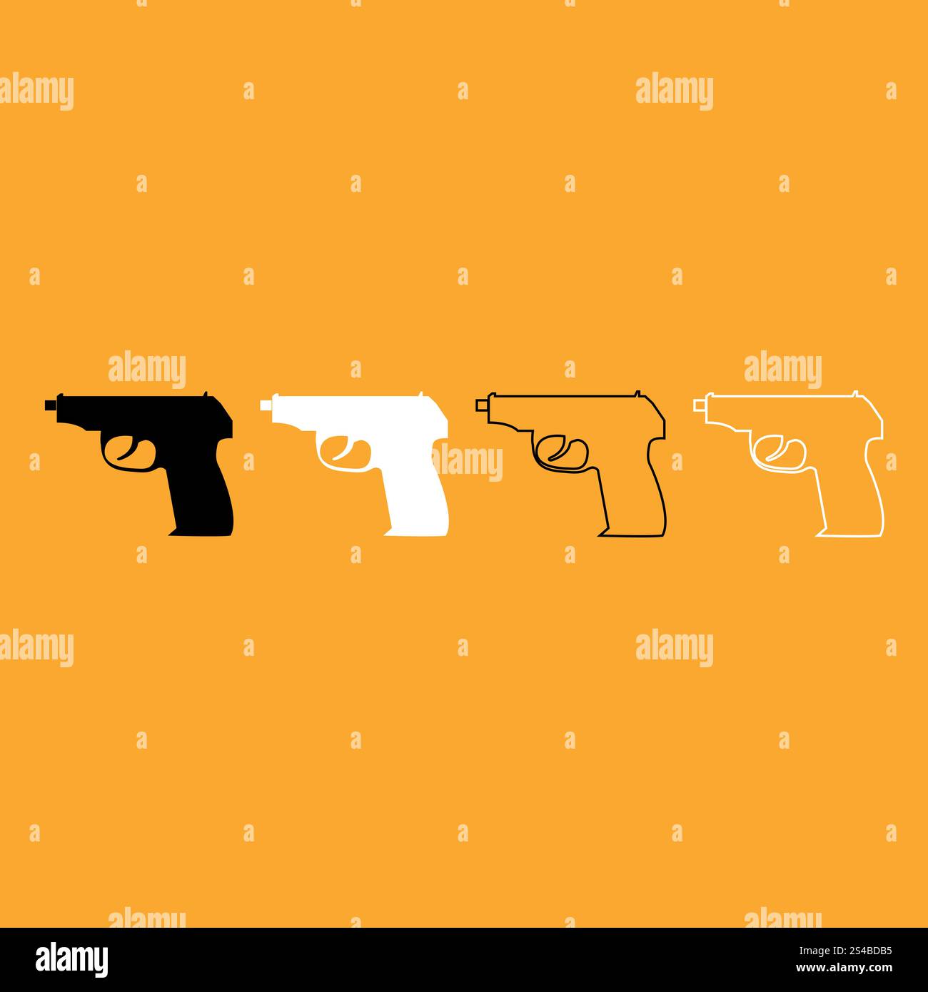 Hand gun icon Stock Vector Image & Art - Alamy