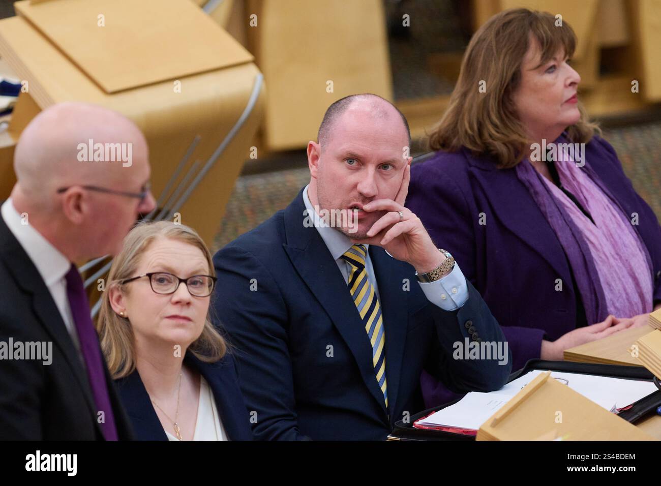Edinburgh Scotland, UK 09 January 2025. John Swinney, Shirley-Anne ...