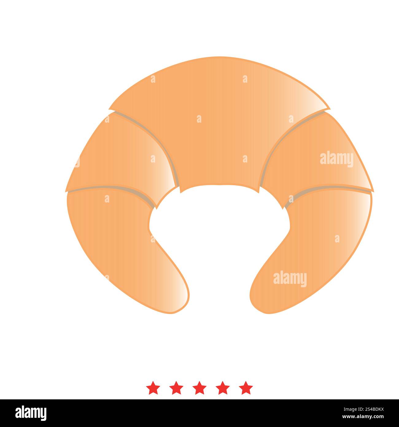 Croissant icon . Flat style. Croissant icon . It is flat style Stock ...