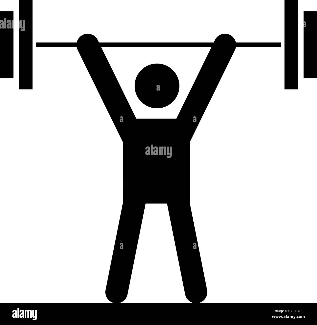 Black guy lifting barbell Stock Vector Images - Alamy