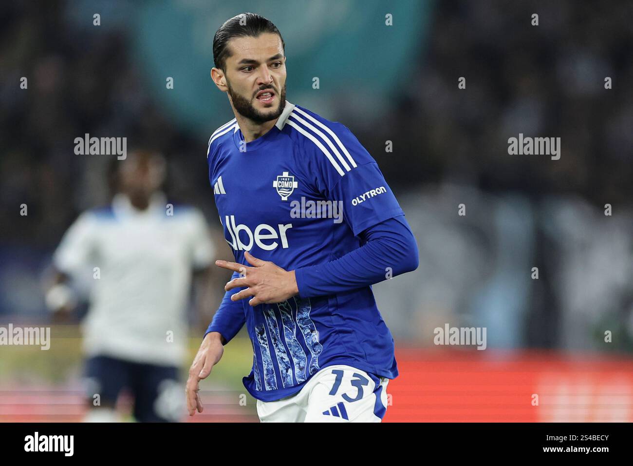 Como’s Italian defender Alberto Dossena looks during the Serie A ...