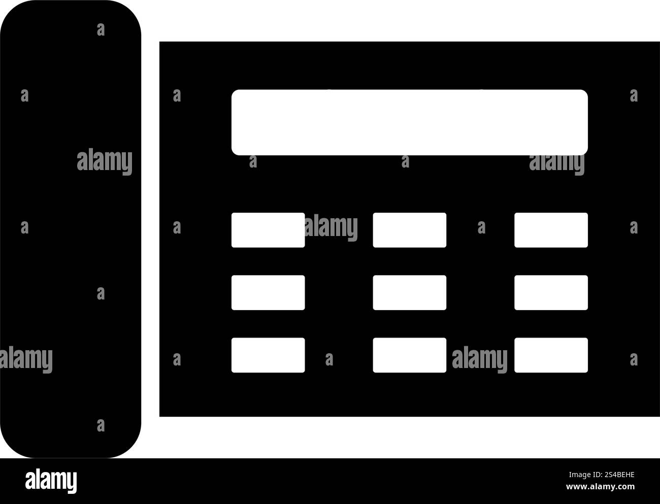Fax black icon Stock Vector Image & Art - Alamy