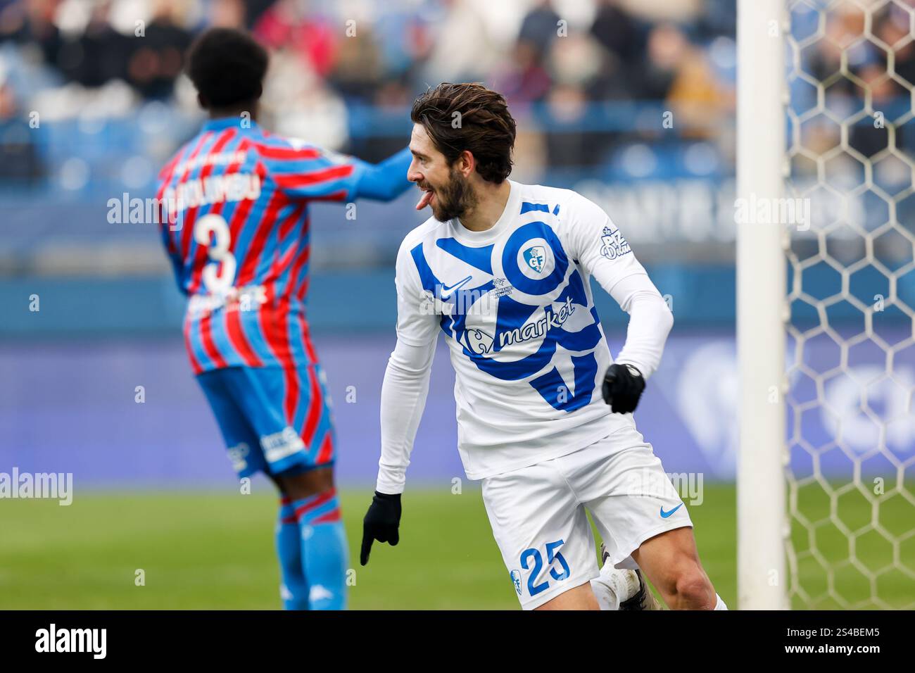25 Theo VALLS (gf38) during the Ligue 2 BKT match between Caen and ...