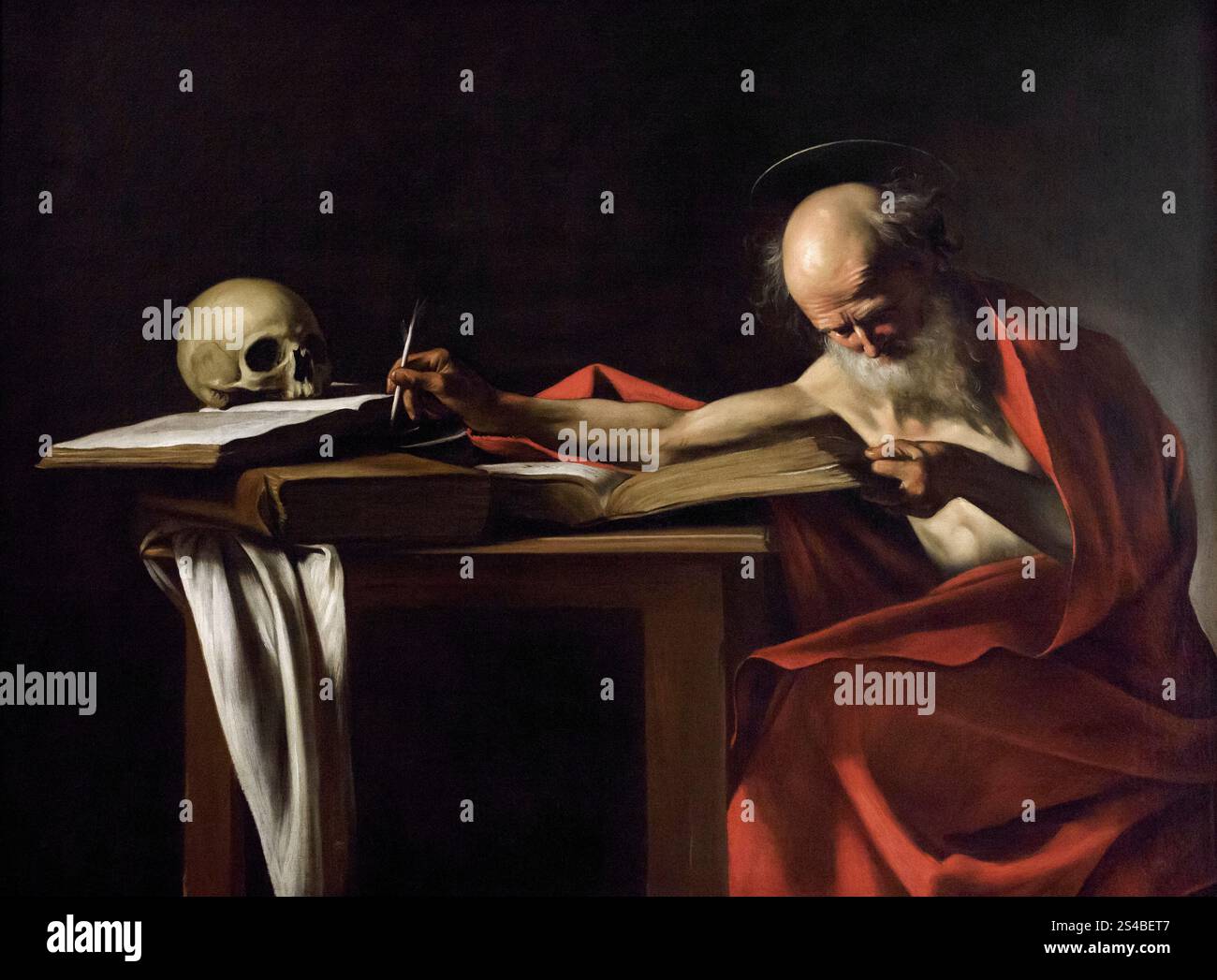 Caravaggio - Michelangelo Merisi (1571-1610), St Jerome Writing, ca ...