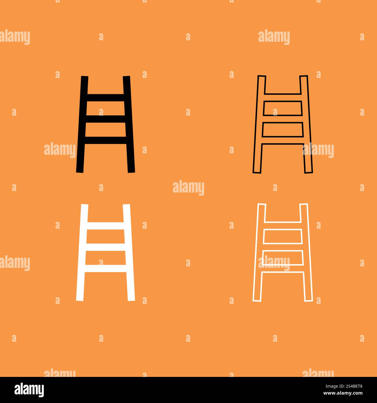 Short ladder Stock Vector Images - Alamy