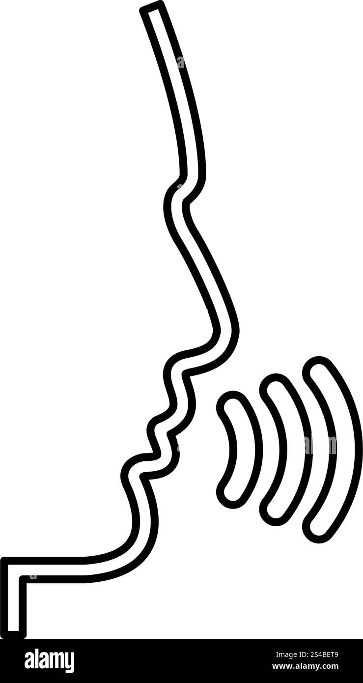 Head speaking man black icon Stock Vector Image & Art - Alamy