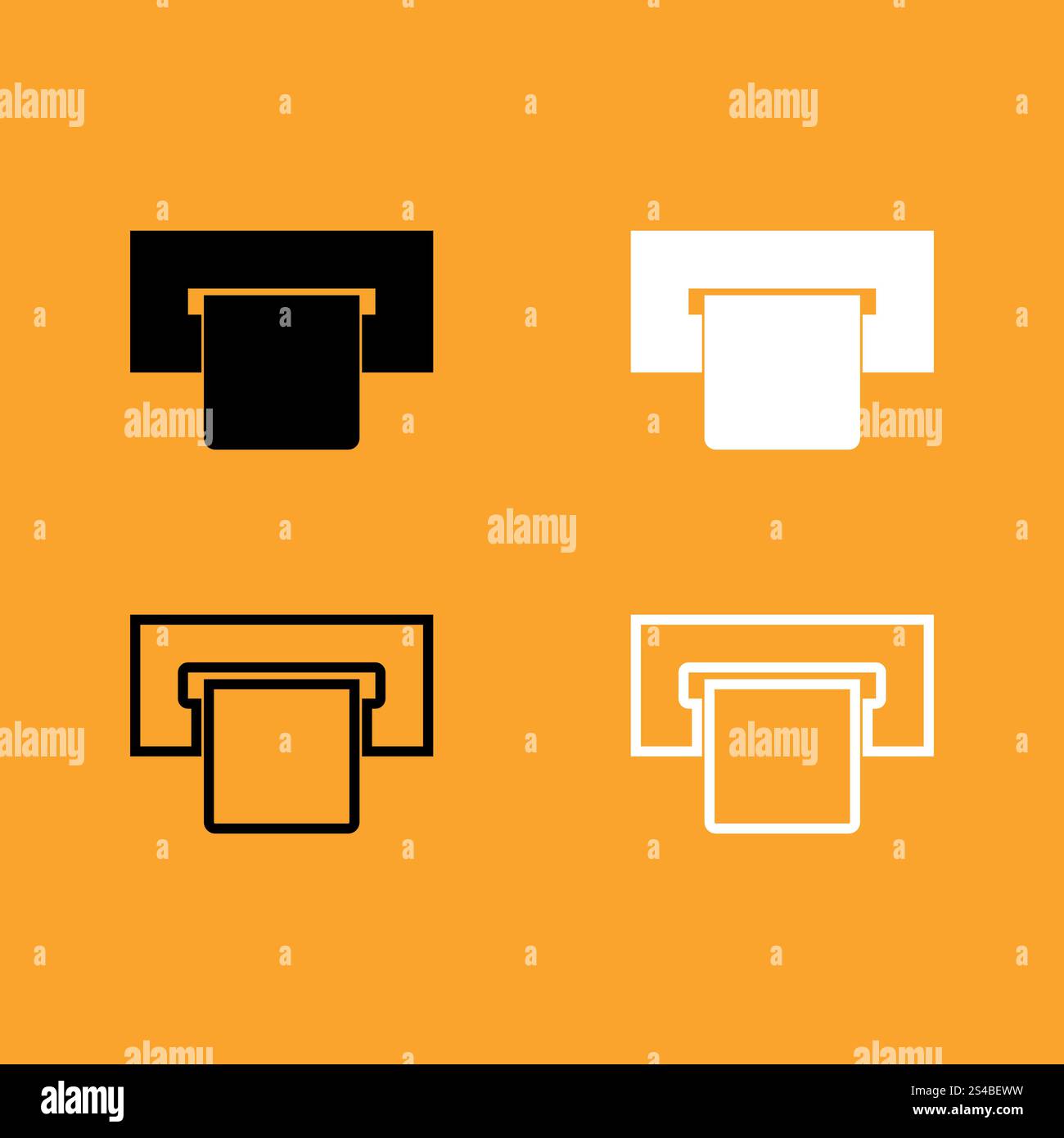 Credit card slot in machine Stock Vector Images - Alamy