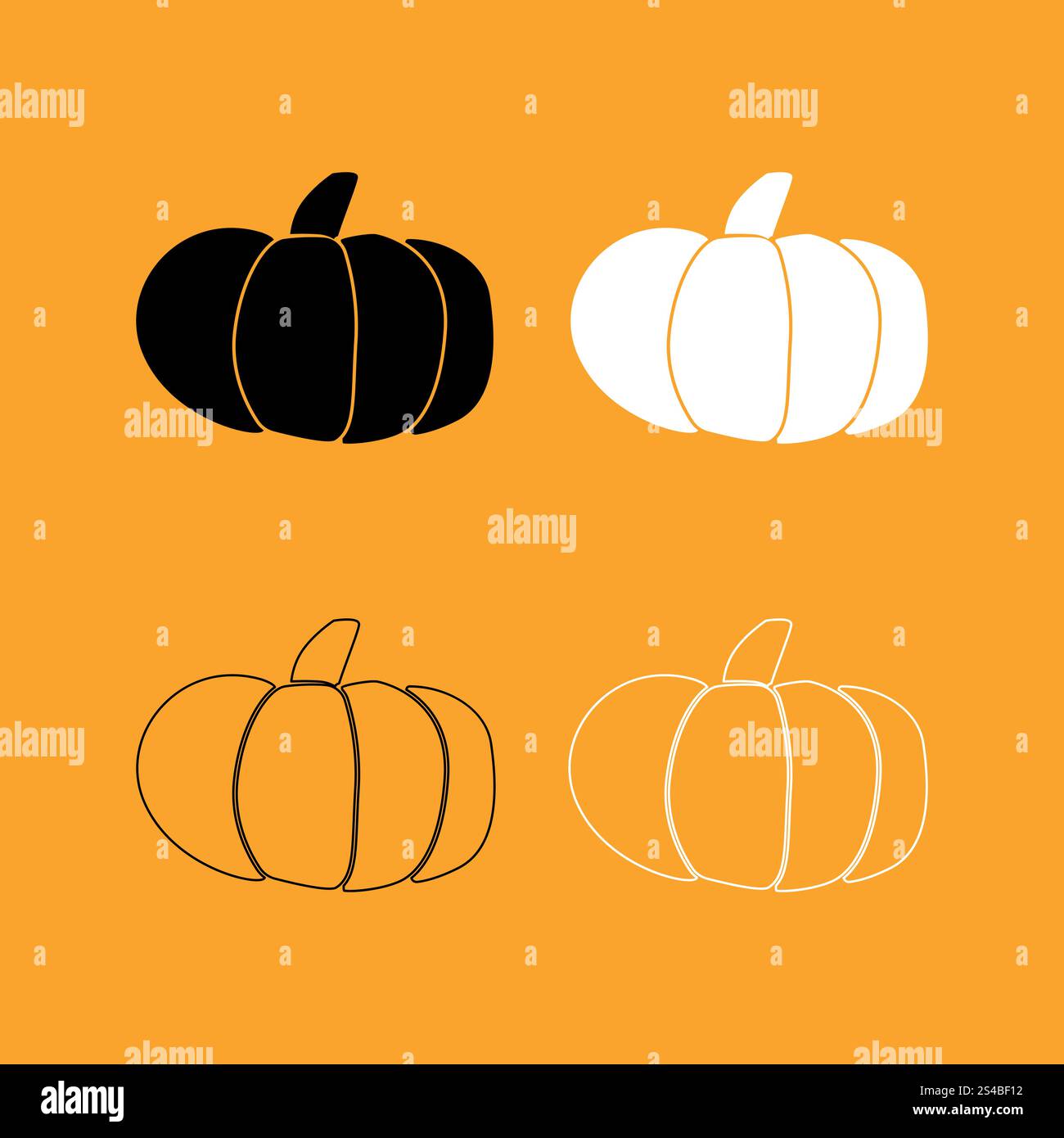 Pumpkin set up Stock Vector Images - Alamy
