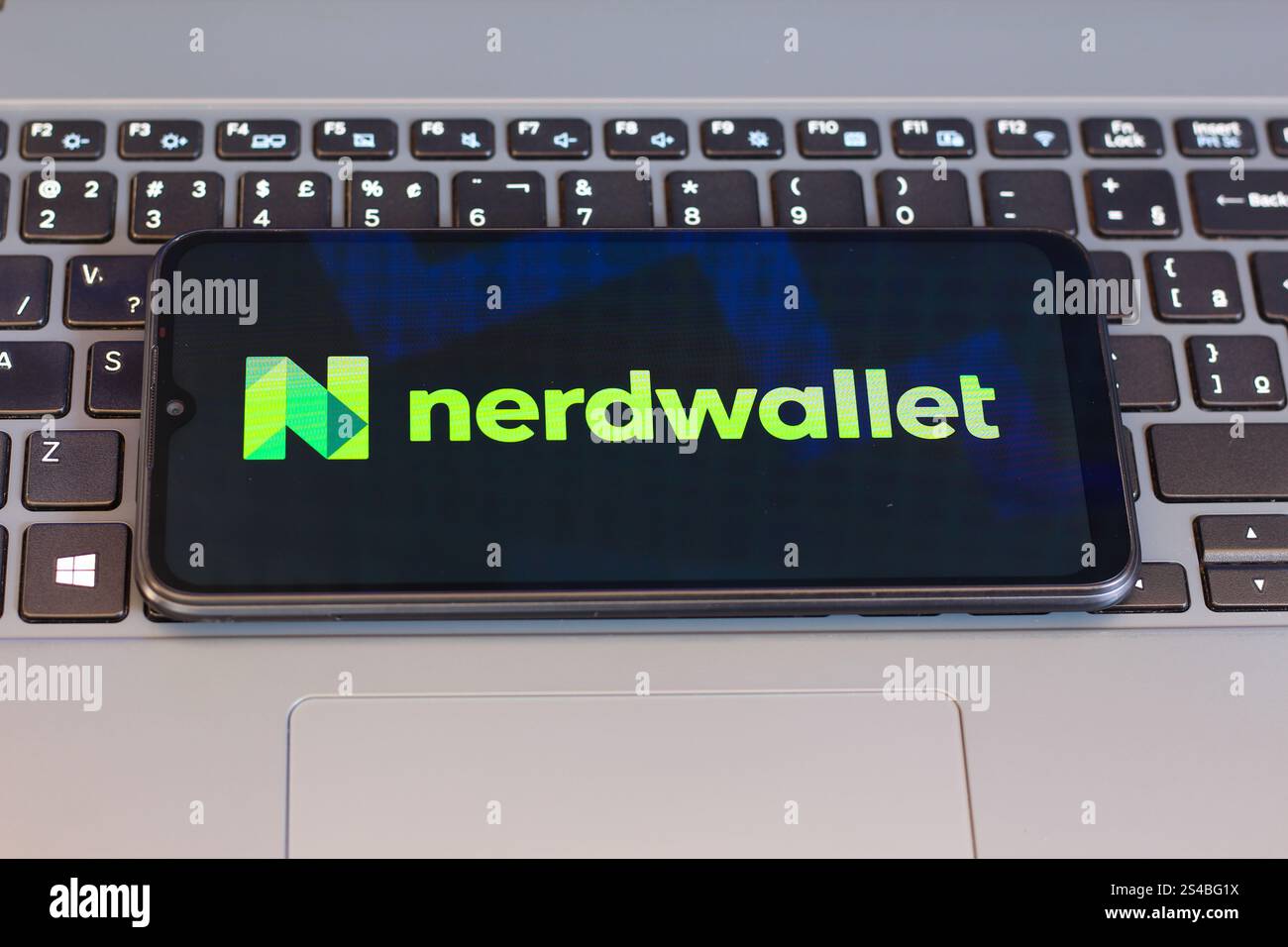 Canada. 11th Jan, 2025. In this photo illustration, the NerdWallet logo ...