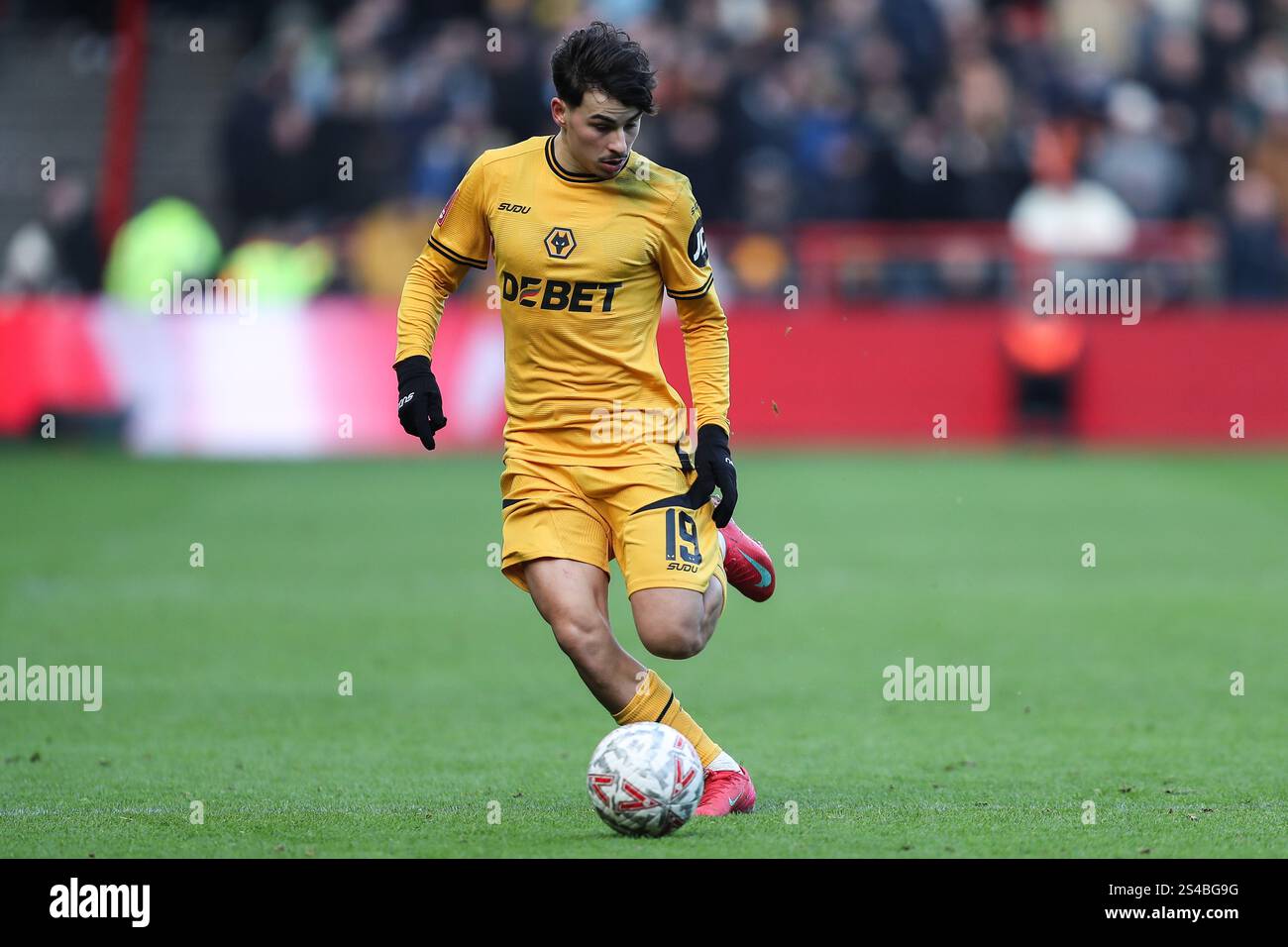 Bristol, UK. 11th Jan, 2025. Rodrigo Gomes of Wolverhampton Wanderers ...