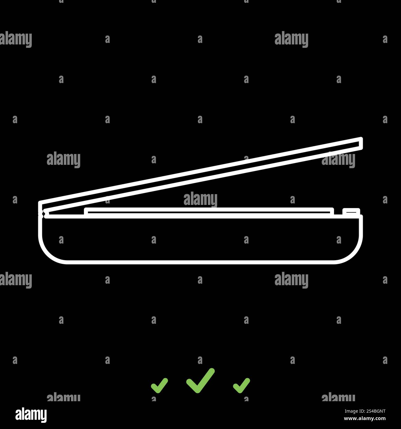 Scanner it is white icon .. Scanner it is white icon . Flat style Stock ...