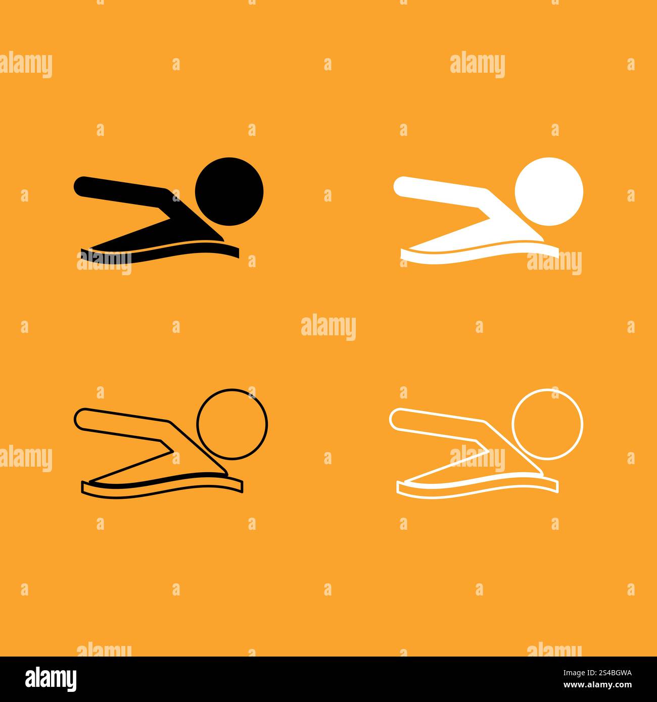A man swims icon Stock Vector Image & Art - Alamy