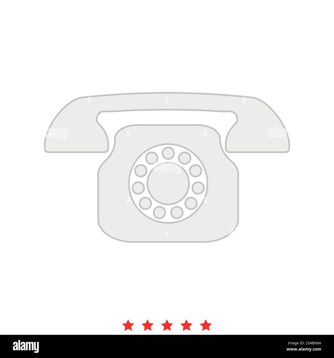 Retro telephone icon Stock Vector Image & Art - Alamy