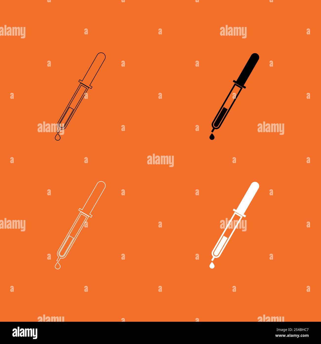 Pipette with drop icon Stock Vector Image & Art - Alamy