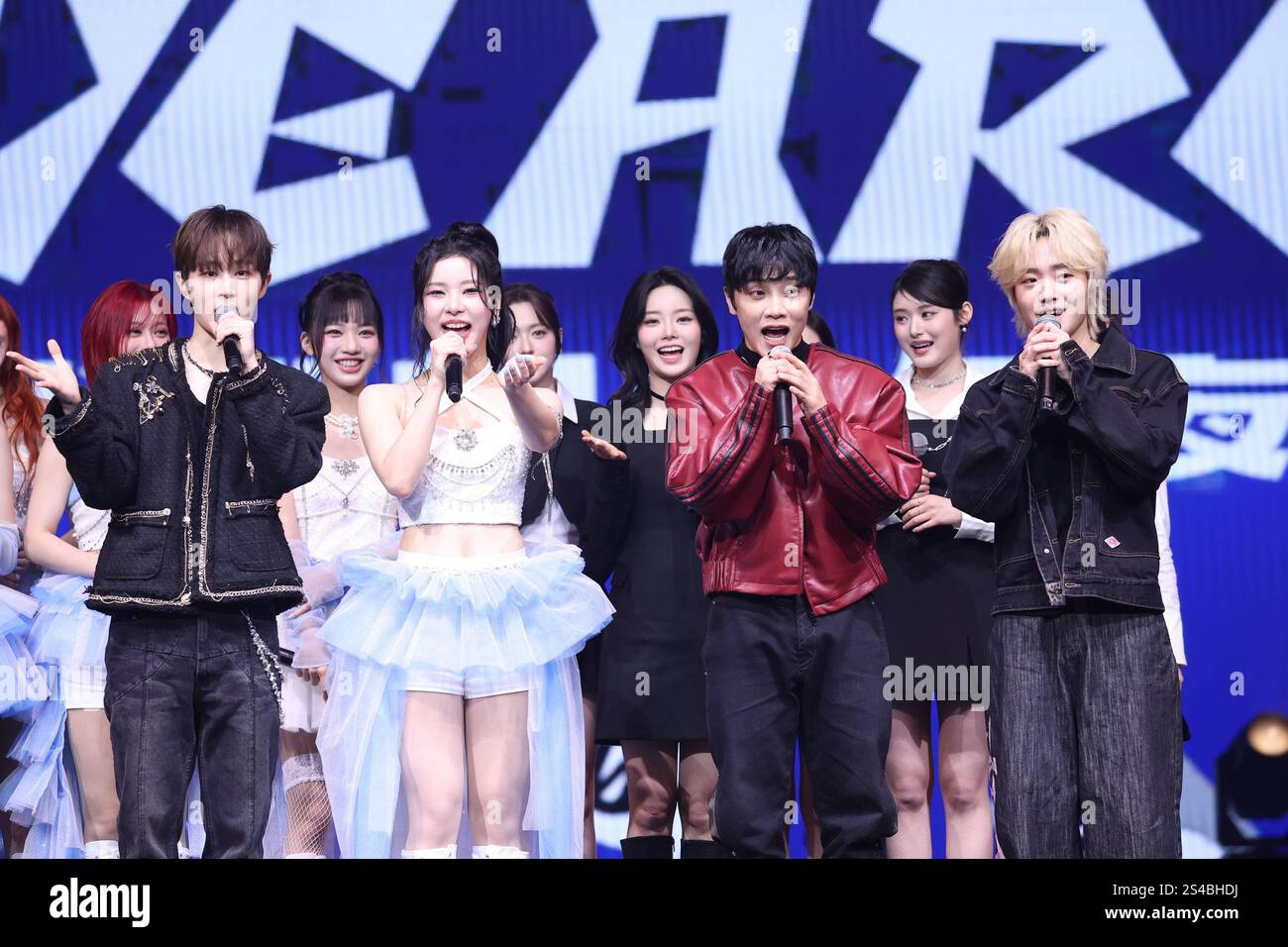 TAIPEI, CHINA - JANUARY 11, 2025 - Taiwanese boy band SEVEN TO EIGHT ...