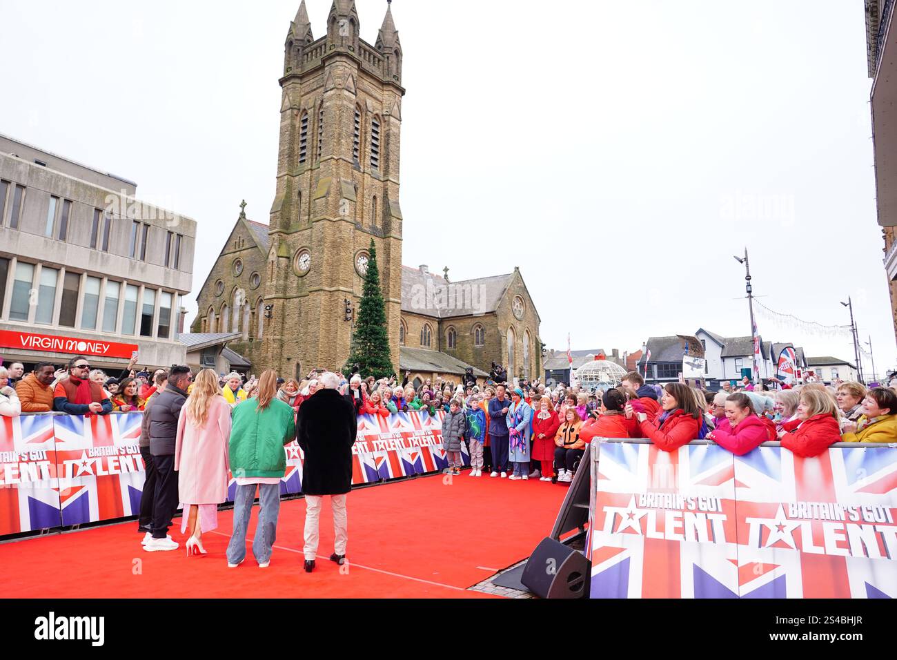 (left to right) Judges Simon Cowell, Amanda Holden, Alesha Dixon and ...