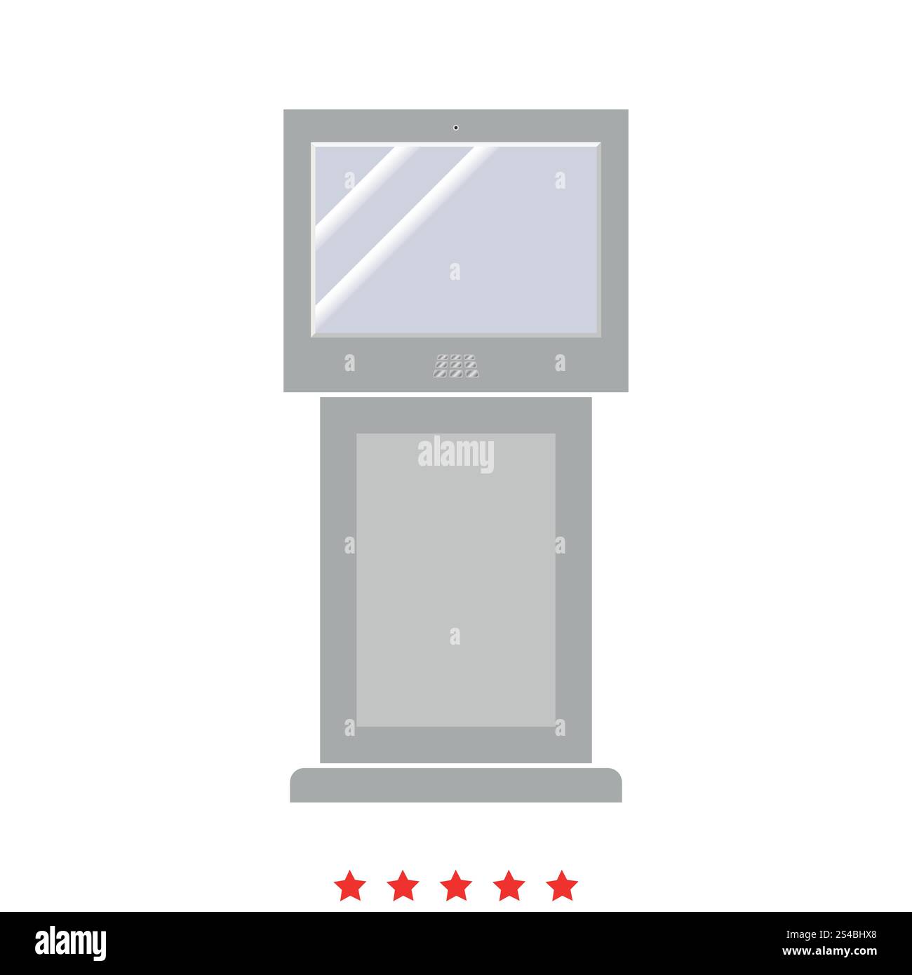 Terminal stand with touch screen icon .. Terminal stand with touch ...