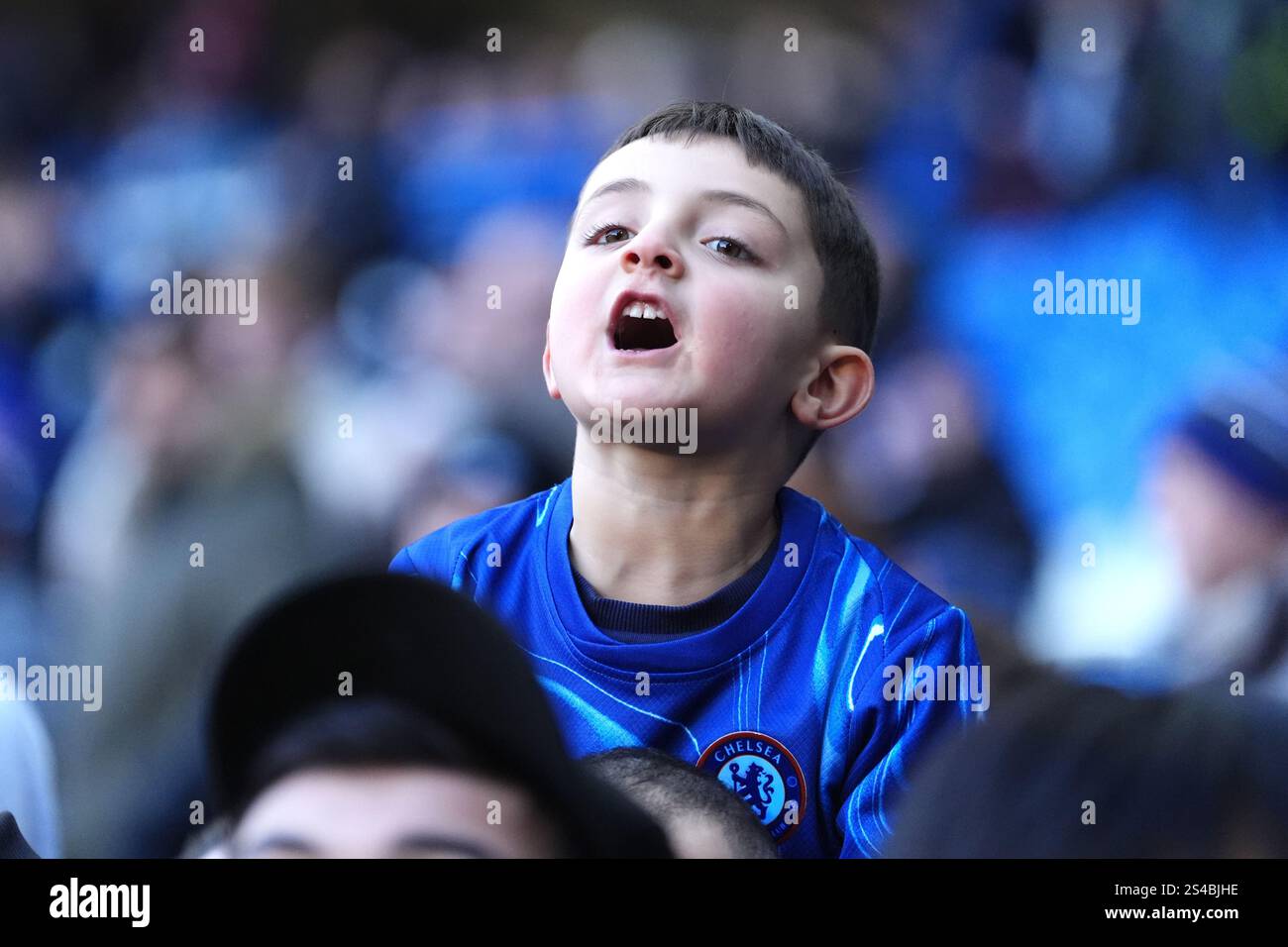 A general view of Chelsea fan during the Emirates FA Cup third round ...