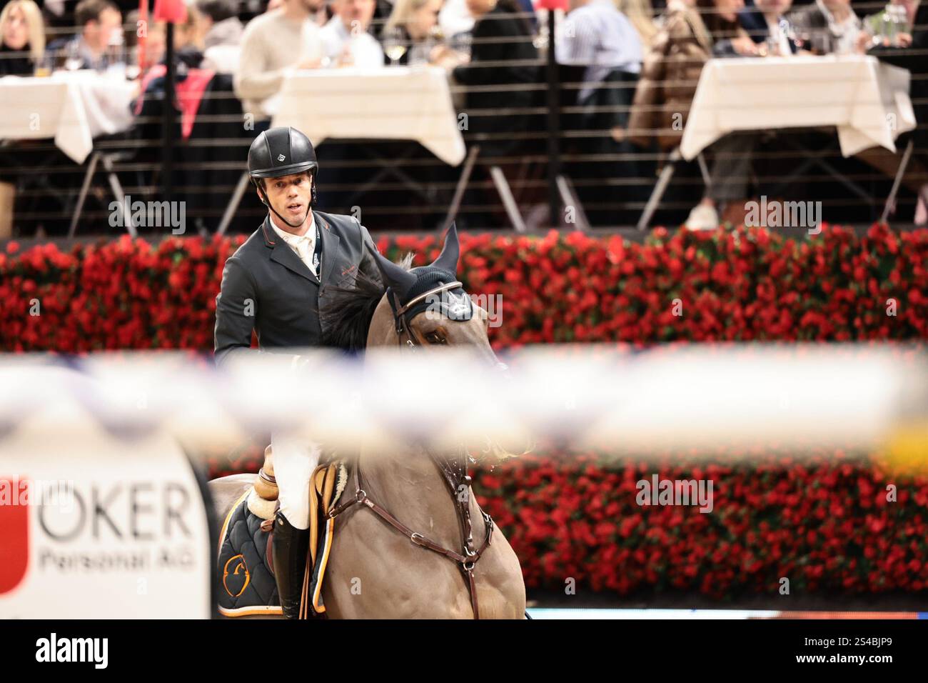 Harrie Smolders of Netherlands with Mr. Tac during the Longines Grand ...