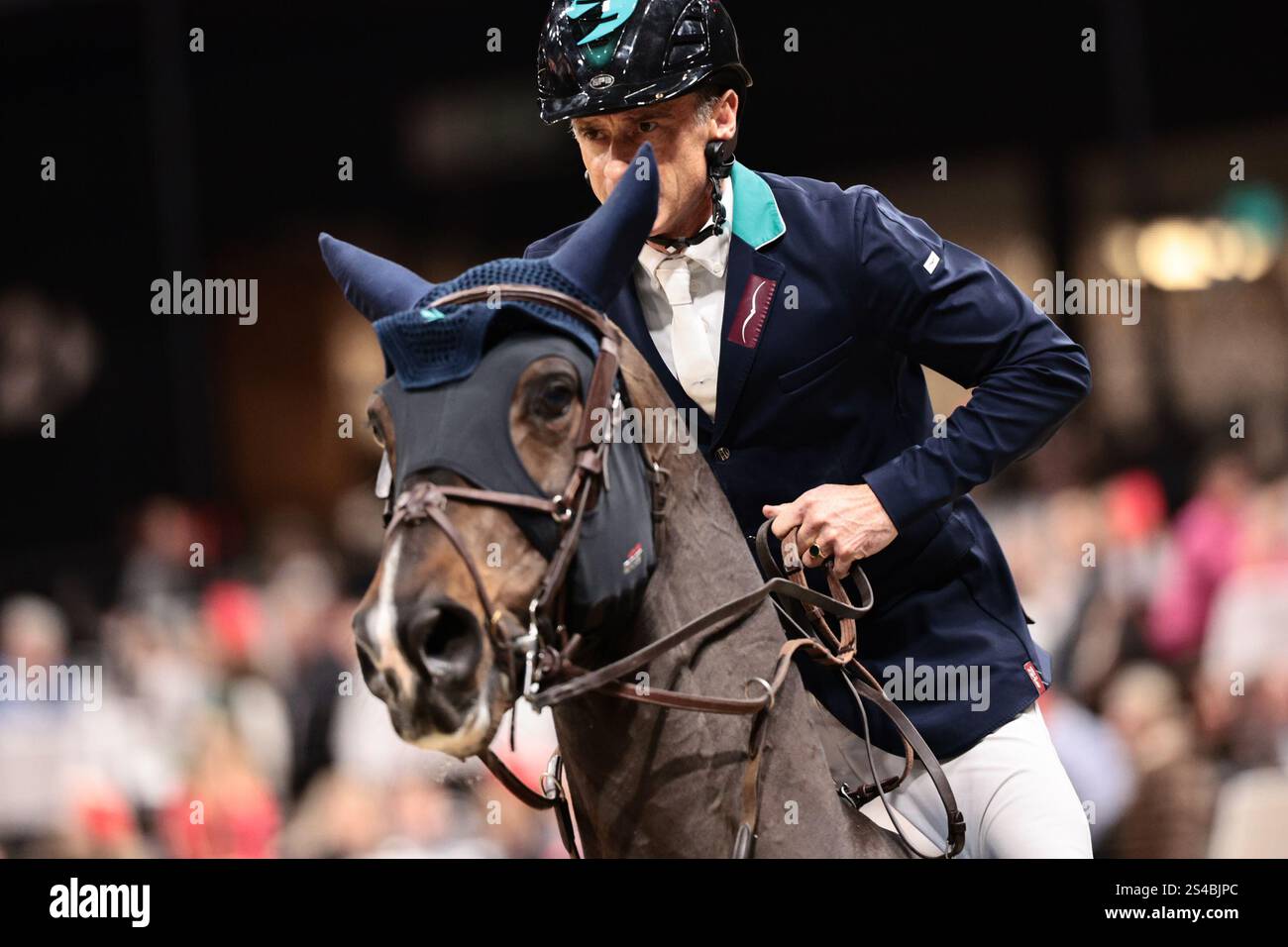 Denis Lynch of Ireland with Vistogrand during the Longines Grand Prix ...