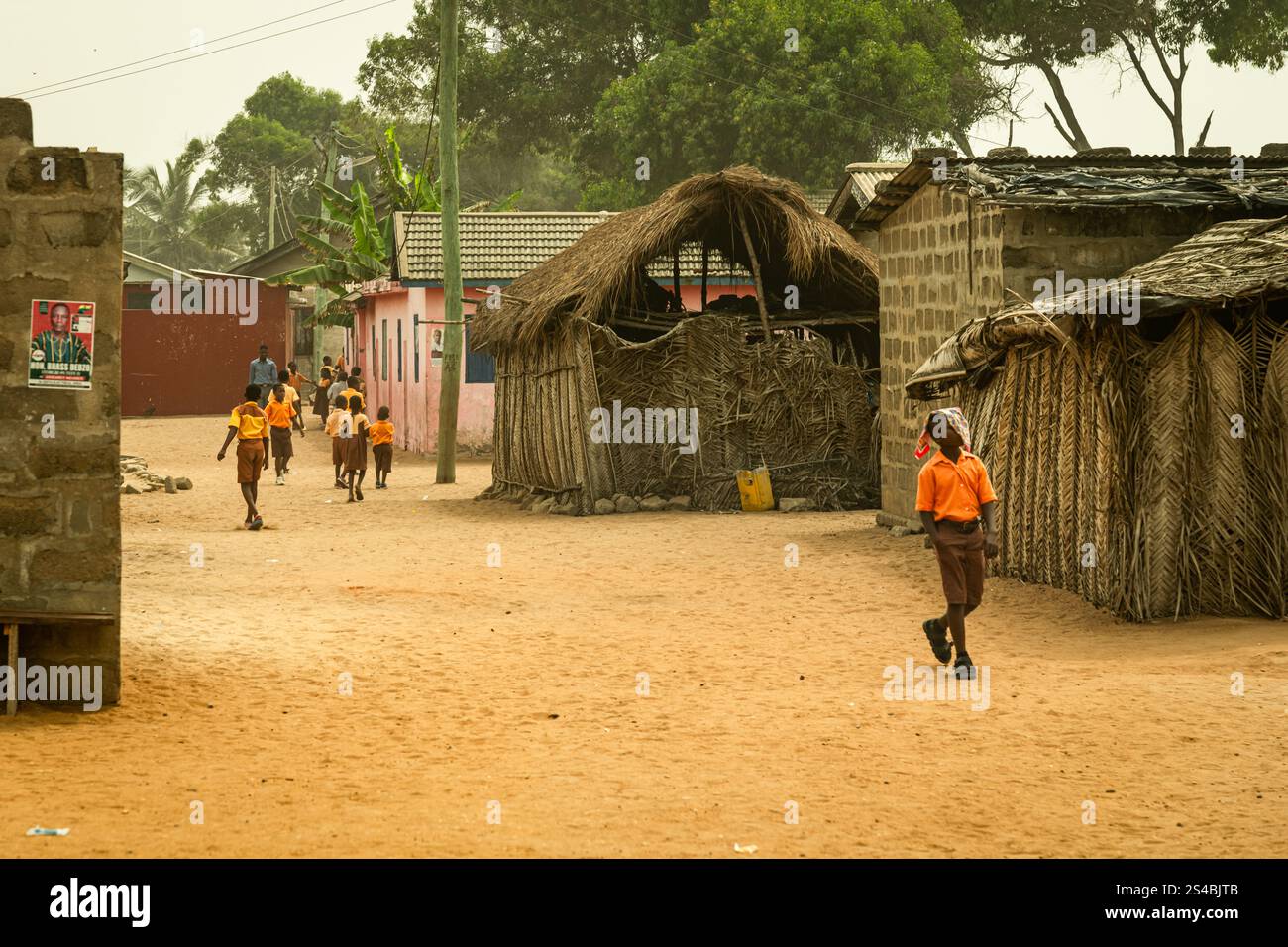sights from the passenger seat driving in the Eastern Ghana region ...