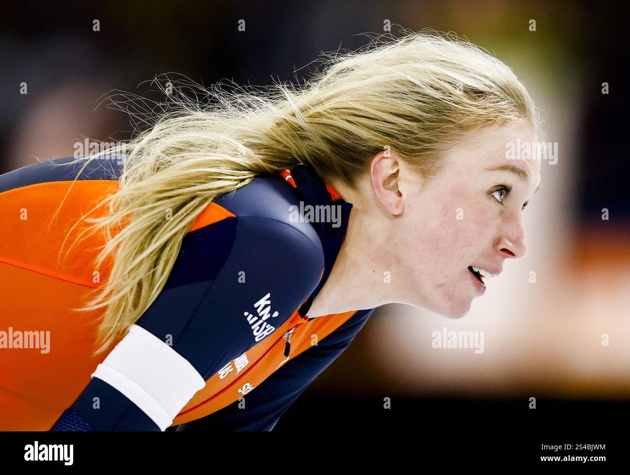 HEERENVEEN - Merel Conijn (Netherlands) after finishing the women's ...
